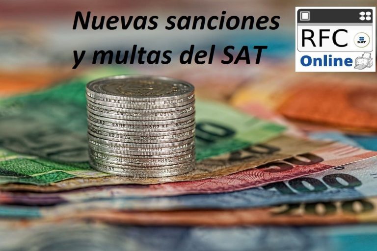 Conoce las nuevas sanciones del SAT - RFC en línea